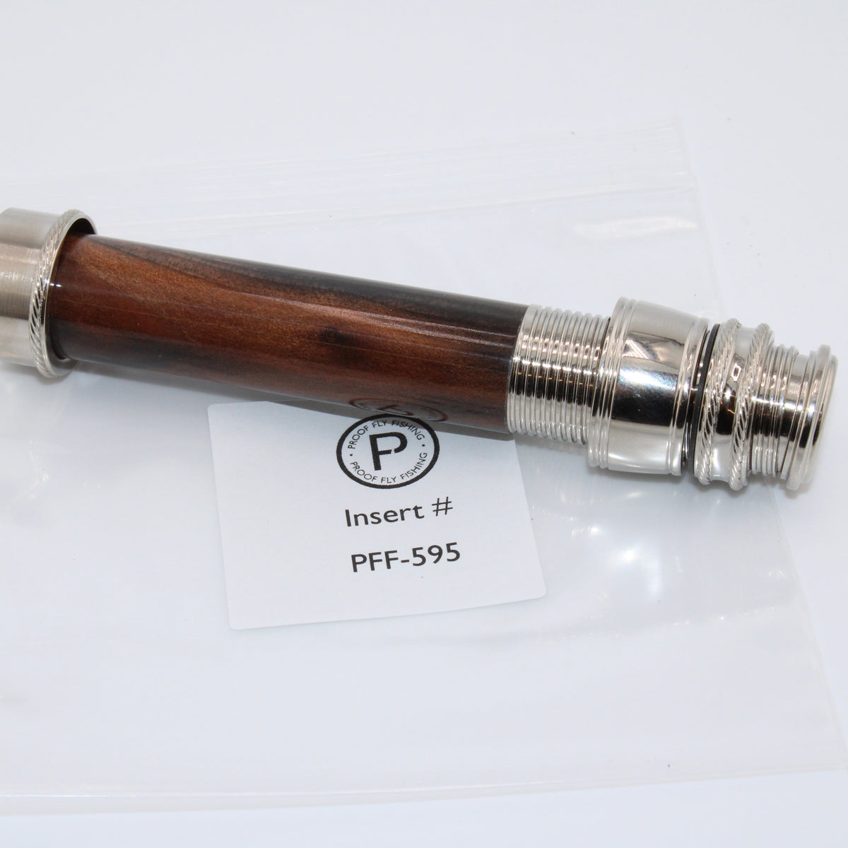 Snake Brand .640" up-locking reel seat in bright finish. PFF-595 – Proof Fly Fishing