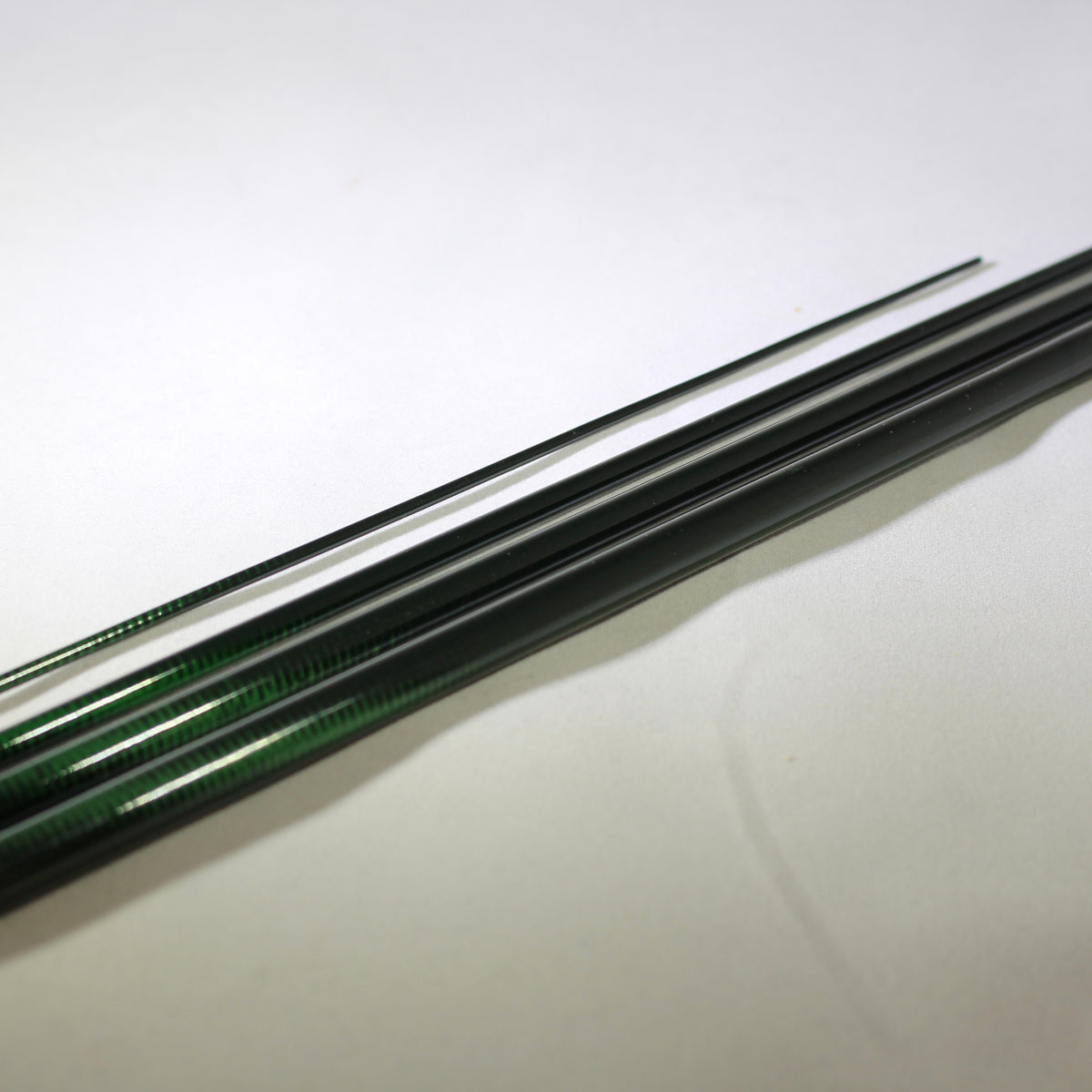 9' 7wt. four piece carbon fiber fly rod blank (dark green blank ...