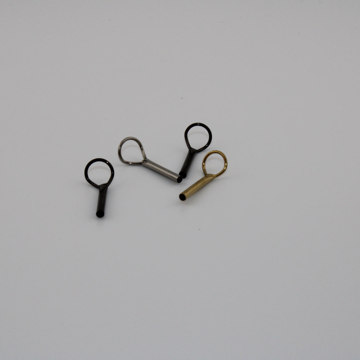 Large loop tip tops in chrome, ash, gold, and black – Proof Fly Fishing